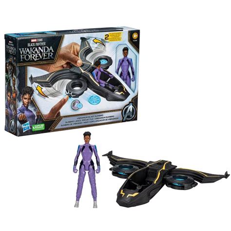 Hasbro Black Panther Wakanda Forever Vibranium Blast Sunbird Jet With