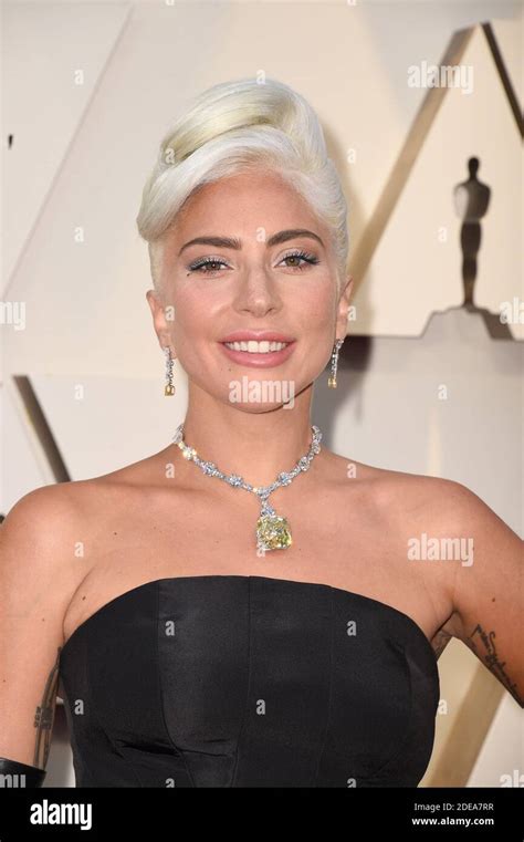 Lady Gaga Walking The Red Carpet As Arriving To The 91st Academy Awards