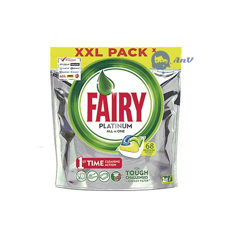 Таблетки за съдомиялна Fairy Platinum 68 бр Онлайн магазин за перилни препарати Svejarsko Bg