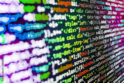 Software Background Programming Code On Computer Screen Website Codes