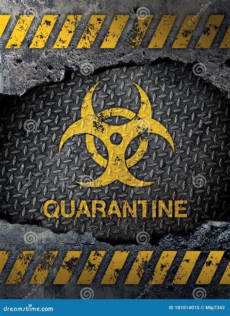 Quarantine Sign Warning Infected Area Danger Keep Out Authorized