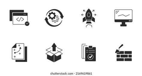 Devops Icons Set Devops Pack Symbol Stock Vector Royalty Free 2169619861 Shutterstock