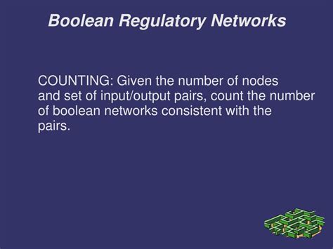 Ppt Gene Regulatory Networks The Boolean Approach Powerpoint