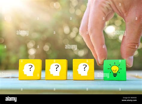 Business Concept Image Of Revealing An Idea Finding The Right Solution During Creative Process