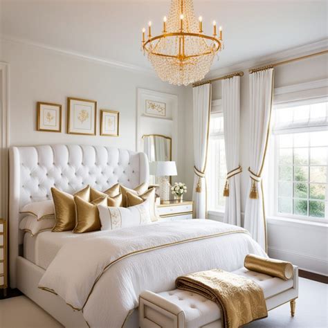 33 Stunning White And Gold Bedroom Ideas For A Chic And Cozy Retreat