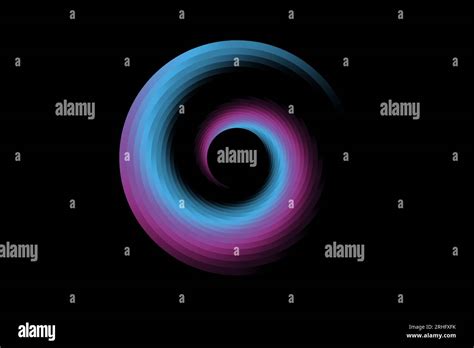 Colorful Gradient Spiral Vortex background. Vector illustration of multicolor swirl striped ...