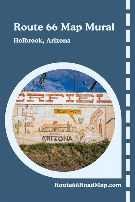 Route 66 Map Mural In Holbrook Arizona Route 66 Road Map