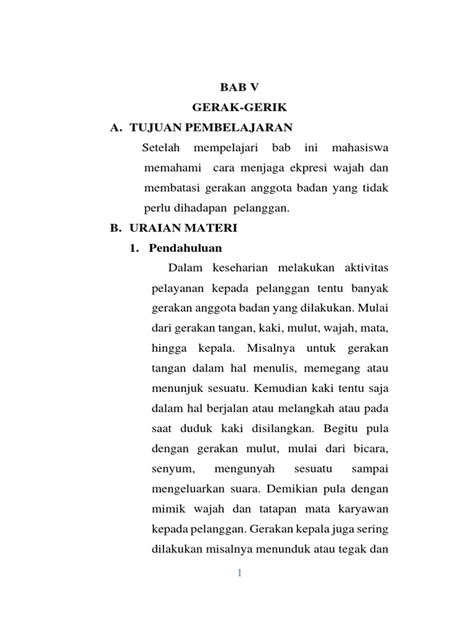 Etika Gerak Gerik Dalam Pelayanan Pdf