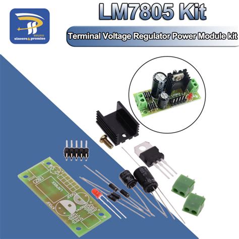 Diy Kit Lm7805 L7805 Dc Ac Three Terminal Voltage Regulator Power