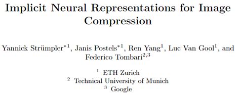 implicit neural representations for image compression 论文笔记 csdn博客