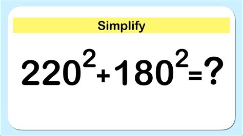 Simple Math Simplification Problem Youtube