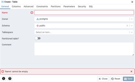 How To Create A Table In PgAdmin