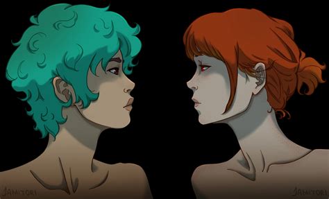 Jamie Wanted To Draw My Girls From The Side Profile For