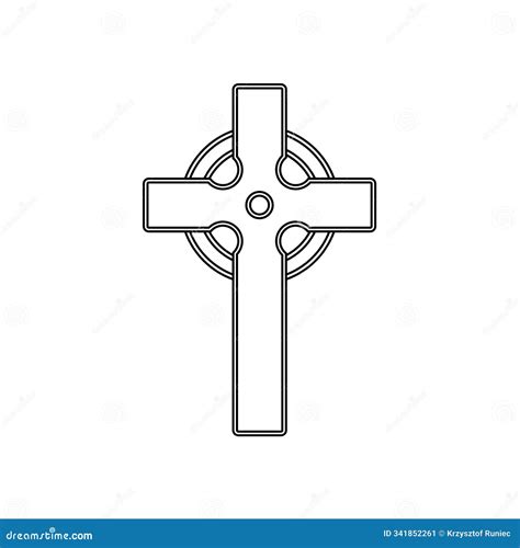 Celtic Cross Symbol Christian Cross Stock Image