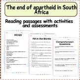 The End Of Apartheid In South Africa Comprehensive Engaging Activities