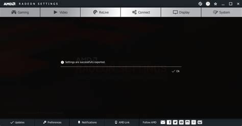 Export Import AMD Radeon Settings Configuration Factory Defaults