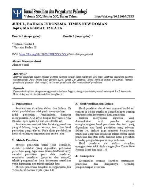 Template Jppp Pdf