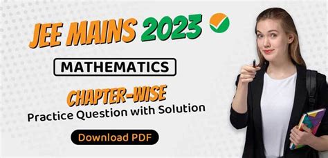 JEE Mains Mathematics 2023 Chapter Wise Practice Question With
