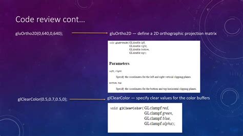 Open Gl Polygon Code Review Pptx Programming Languages Computing