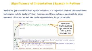 INTRODUCTION TO PYTHON PROGRMMING AND FUNCTIONS PPT