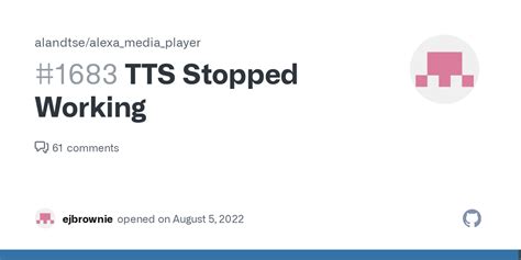 Tts Stopped Working · Issue 1683 · Alandtsealexamediaplayer · Github