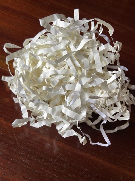 Paper Shredded On Table Stock Image Image Of Irregularly 364705361