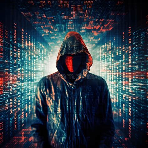 Anonymous Hacker Concept Of Cybercrime Cyberattack Dark Web Ai
