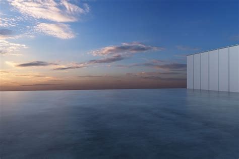 빈 콘크리트 바닥 자동차 프리젠 테이션과 미래 건축 배경의 3d 렌더링 배경 주제에 대한 스톡 사진 및 기타 이미지 배경 주제 차 도로 Istock