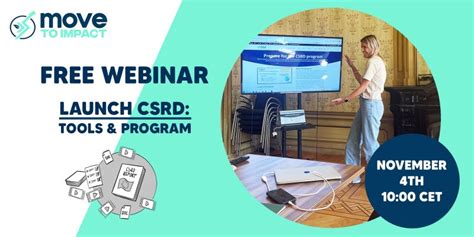 Move To Impact Group On Linkedin Webinar Launch Csrd Preparation Platform Tools And Program