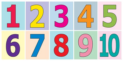 numbers 1 10 free printables