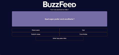 Github Tscarol Buzzfeed Angular O Projetobuzzfeed Um Quiz