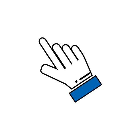 flat design hand mouse cursor icon vector 27924634 vector art at vecteezy