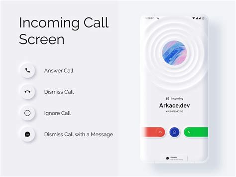 Call Screen Ui Neumorphic Design On Behance