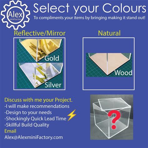 Custom Acrylic Box Skillfully Handcrafted Display Cases For Your Models Design Craft