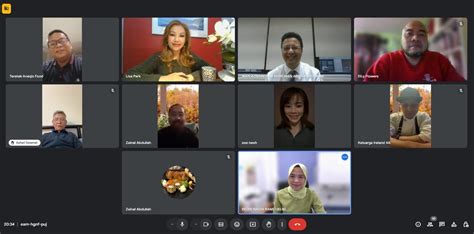 Online Meeting With The Participating Vendors Under The Malaysian