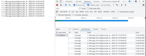 PHP Server Sent Events SSE BigBoxCode