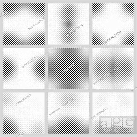 Set Of Nine Monochrome Dot Pattern Backgrounds Stock Vector Vector And Low Budget Royalty Free