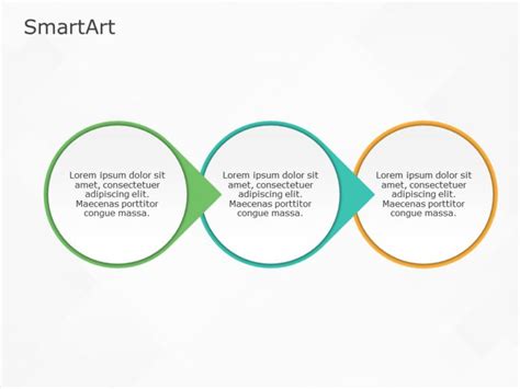 SmartArt Process Circle 3 Steps SlideUpLift