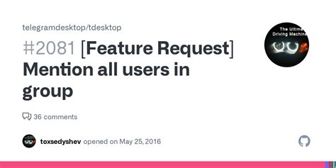 Feature Request Mention All Users In Group · Issue 2081