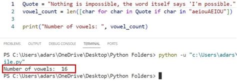 Count And Display Vowels In A String In Python