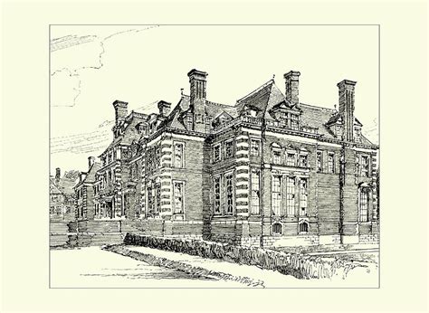 English Architecture Ii Painting By Reginald Blomfield Pixels Merch