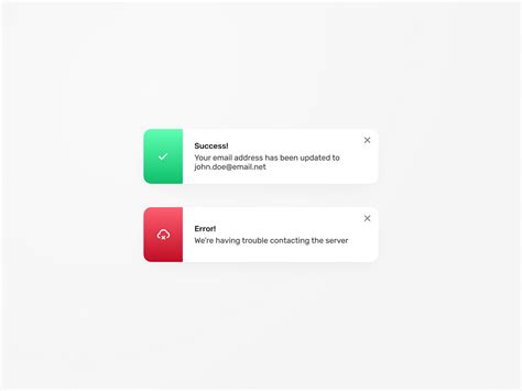 Toast Notification Designs Themes Templates And Downloadable Graphic Elements On Dribbble