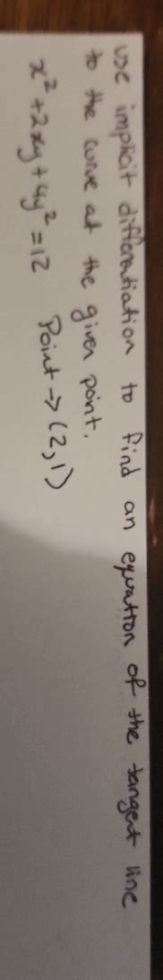 [solved] the question is use implicit differentiation to find an