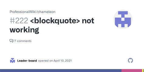 Not Working · Issue 222 · Professionalwikichameleon · Github