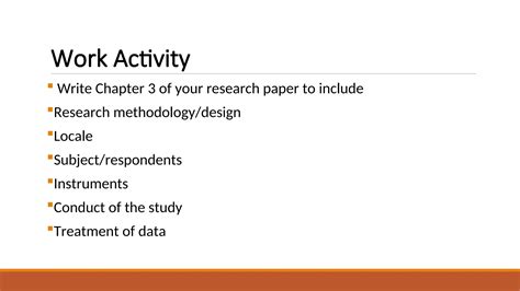 Chapter Three Methodology Research Ppt