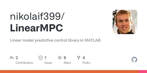 GitHub Nikolaif LinearMPC Linear Model Predictive Control Library In MATLAB