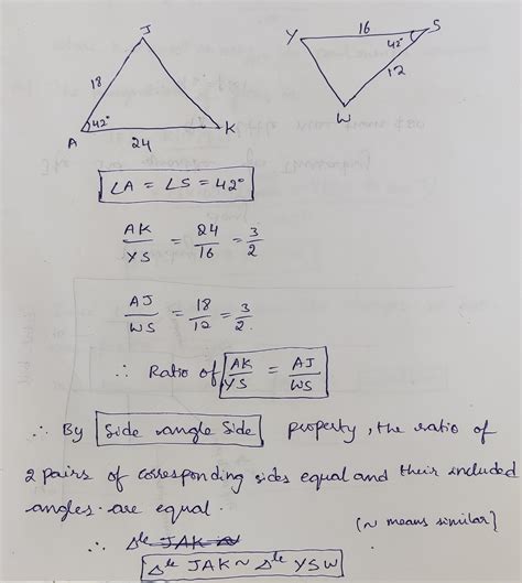 Solved Determine Whether The Triangles Are Similar If So Write A