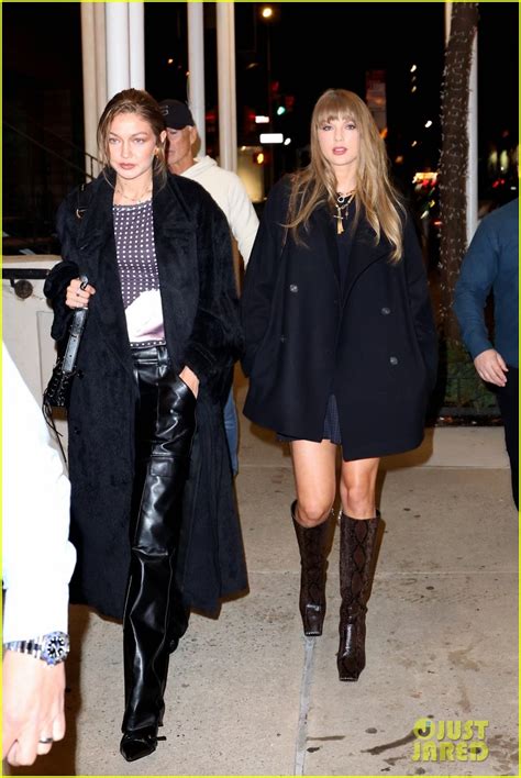 Bffs Taylor Swift And Gigi Hadid Enjoy Girls Night Out Spotted Getting