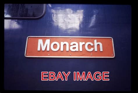 Original 35mm Slide Nameplate Class 50 Loco 50010 Monarch £350