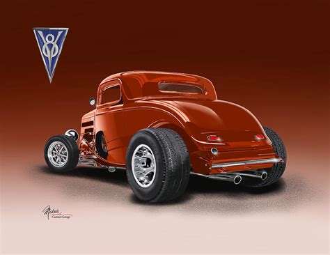 34 Coupe Digital Art By Michael Voth Fine Art America
